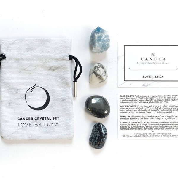 Zodiac Crystal Set Etsy
