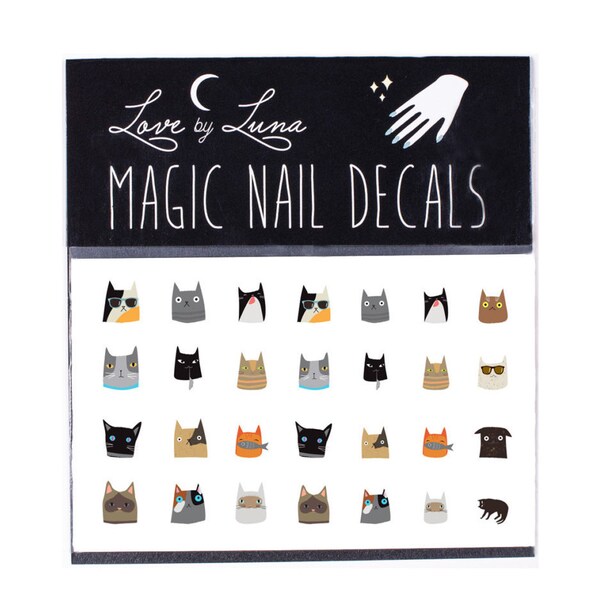 Cat Nail Art - Etsy