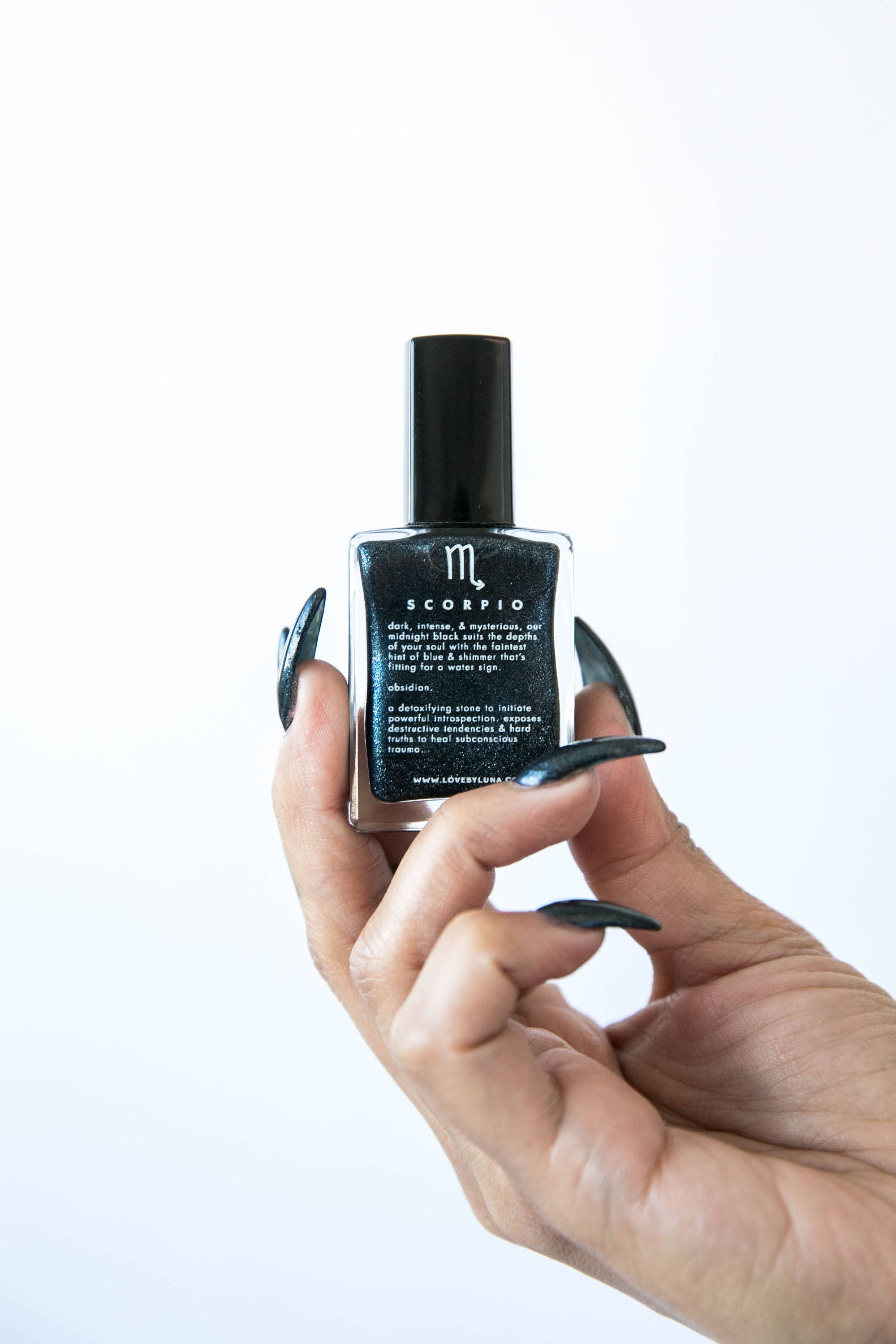 Scorpio + Obsidian Nail Polish | Crystal Infused Nail Polish | Nail ...