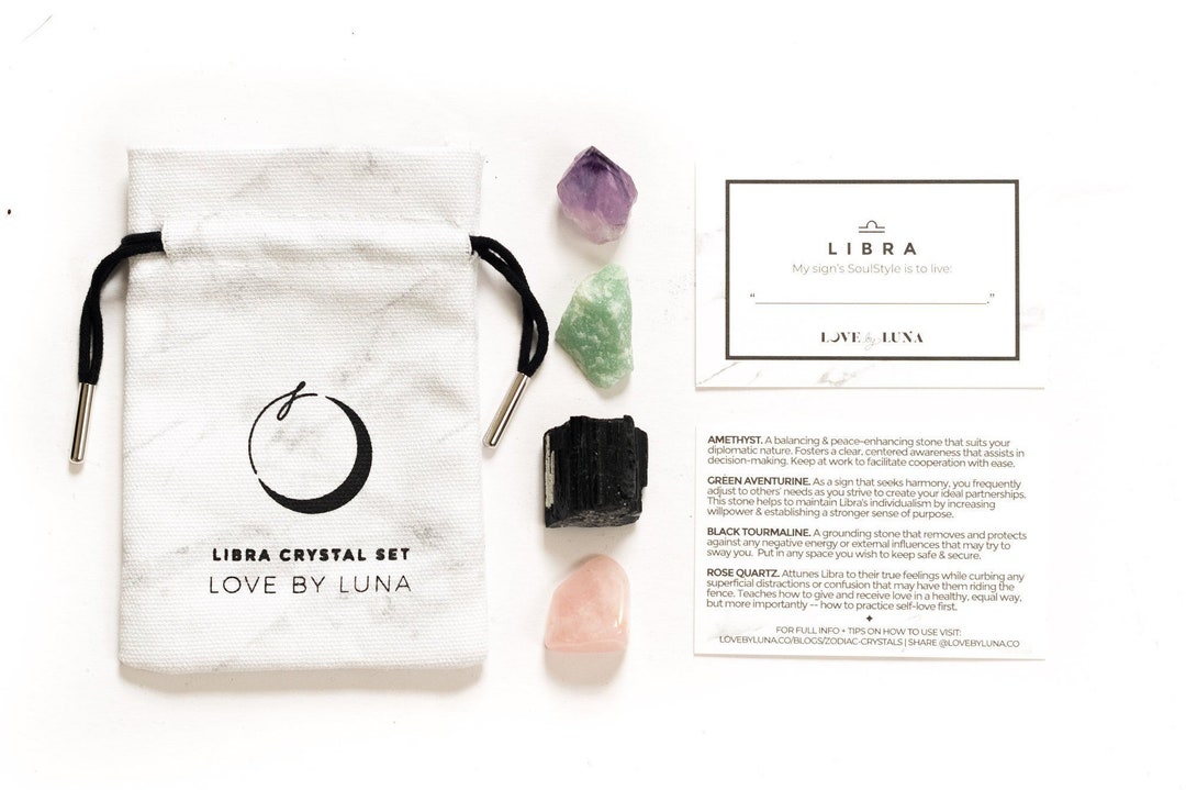Libra Crystal Set | Zodiac Crystal Set | Libra Crystal | Libra Stone ...