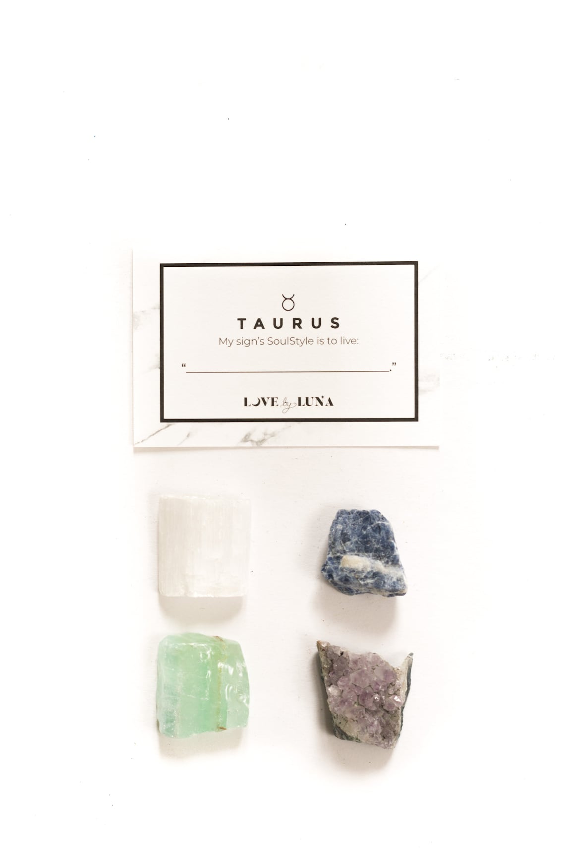 Taurus Crystal Set Taurus Zodiac Crystal Set Taurus Gifts | Etsy