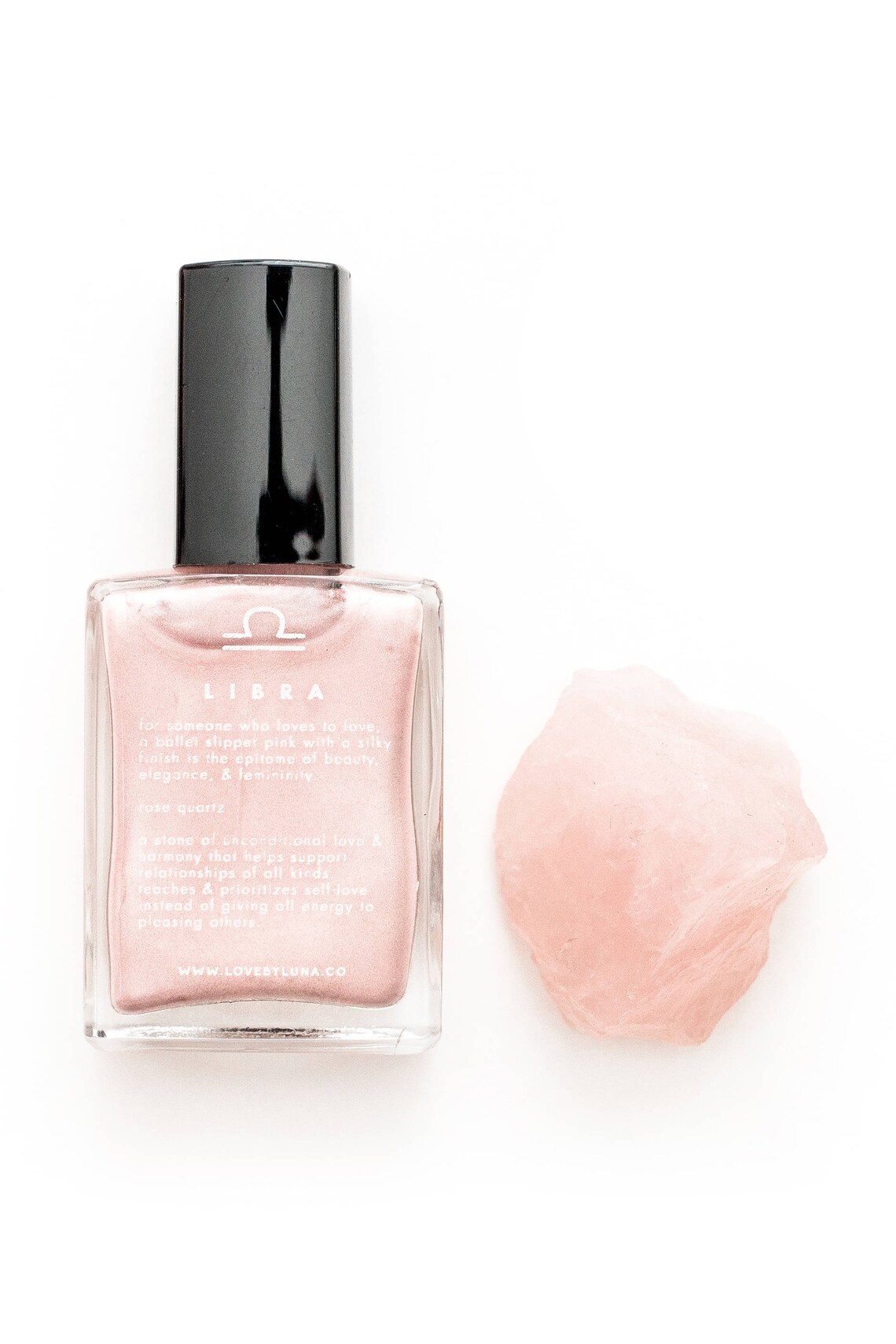 Libra Rose Quartz Nail Polish Crystal Infused Nail Polish - Etsy