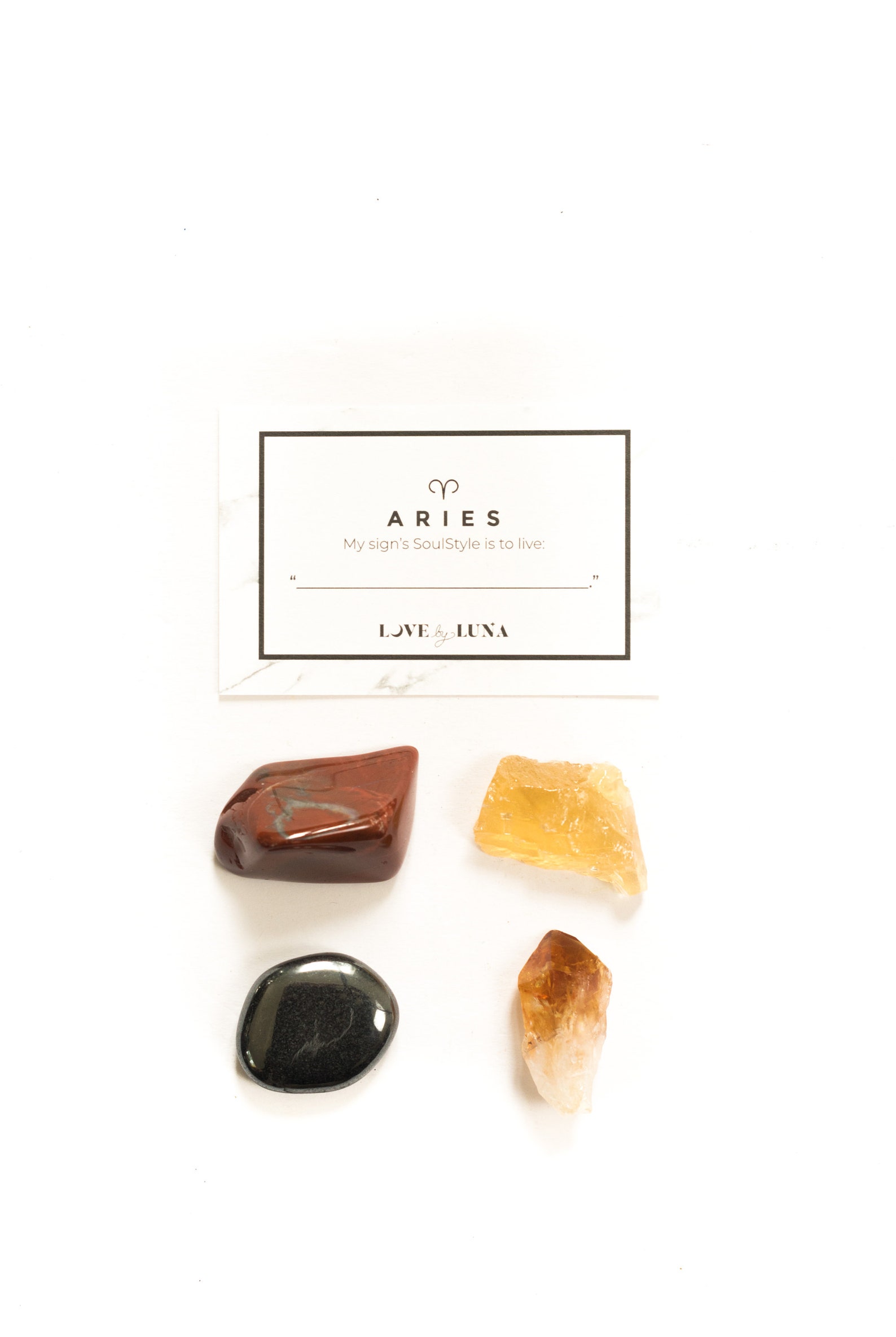 Aries Crystal Set Zodiac Crystal Set Aries Crystal Stone - Etsy