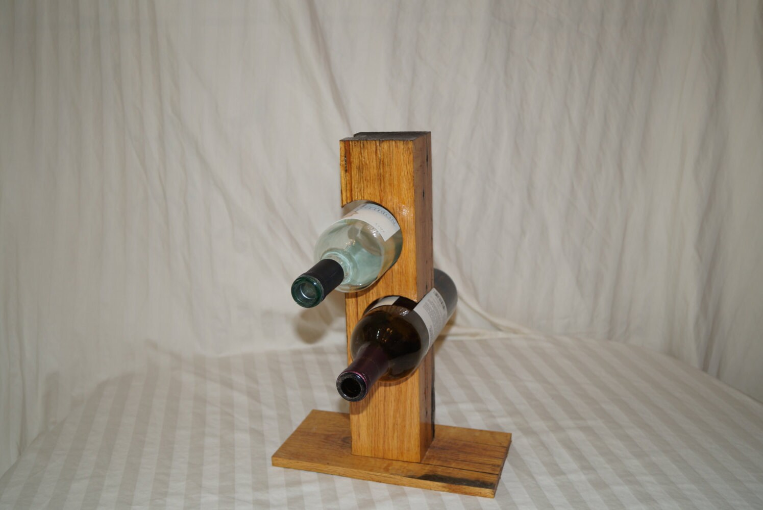 Rustic Wine Rack, Pallet Wood Wine Rack, 2 Bottle Wine Rack, Reclaimed ...