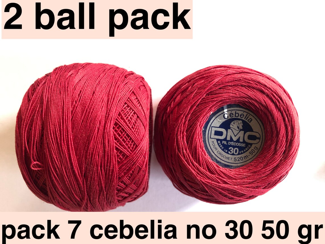 DMC Cebelia No 30 Crochet Thread: Packs of 50 Gram and 25 Gram | Etsy