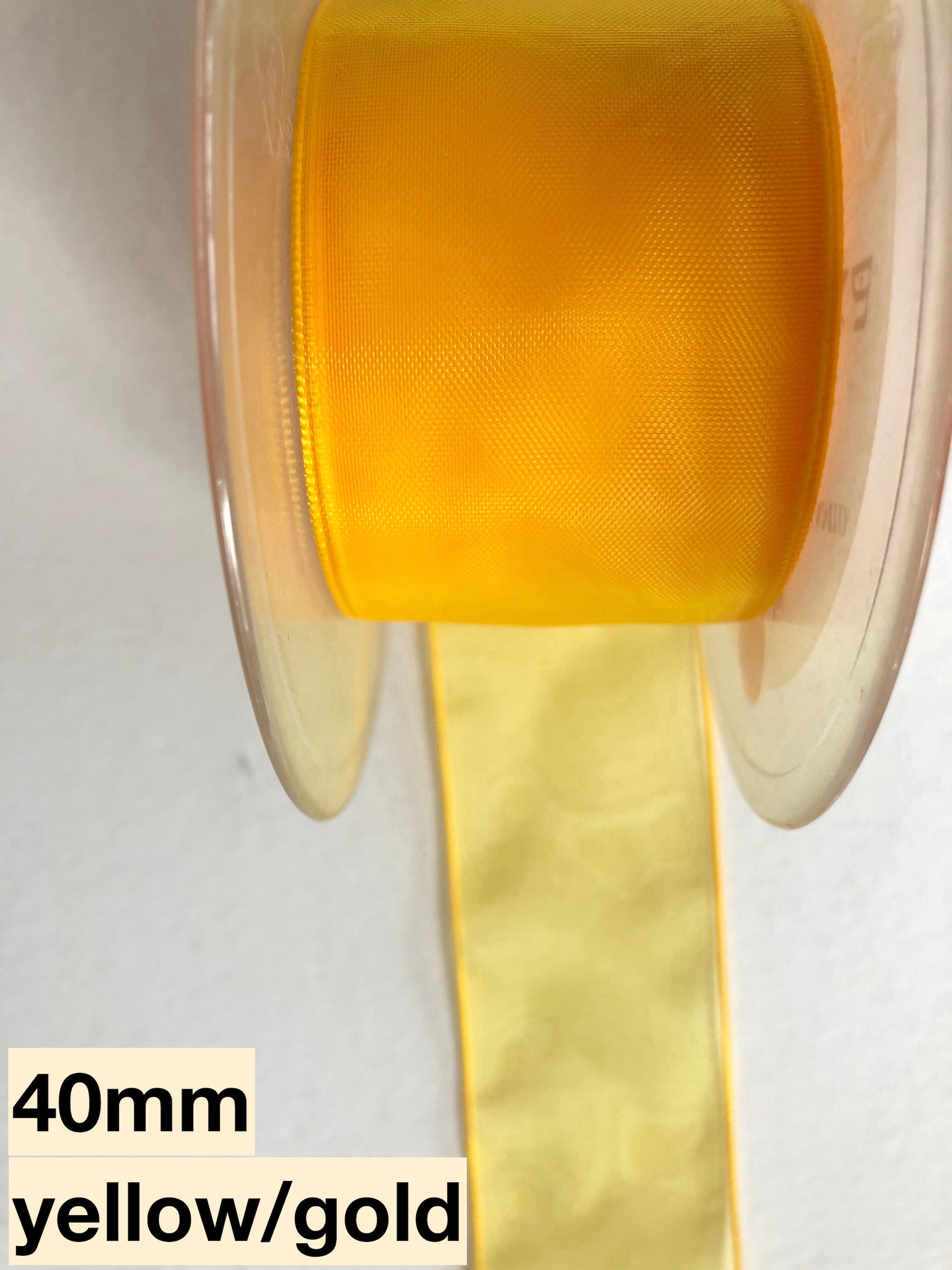 Organdy Ribbons in Various Widths 70mm,40mm,38mm and 25mm. Pre Cut to 3 ...