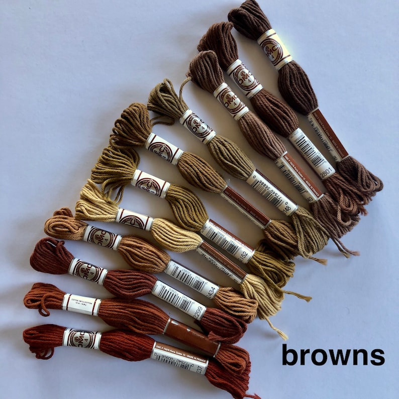 DMC Soft Cotton Bundles 12 skeins of matt 4 ply cotton | Etsy