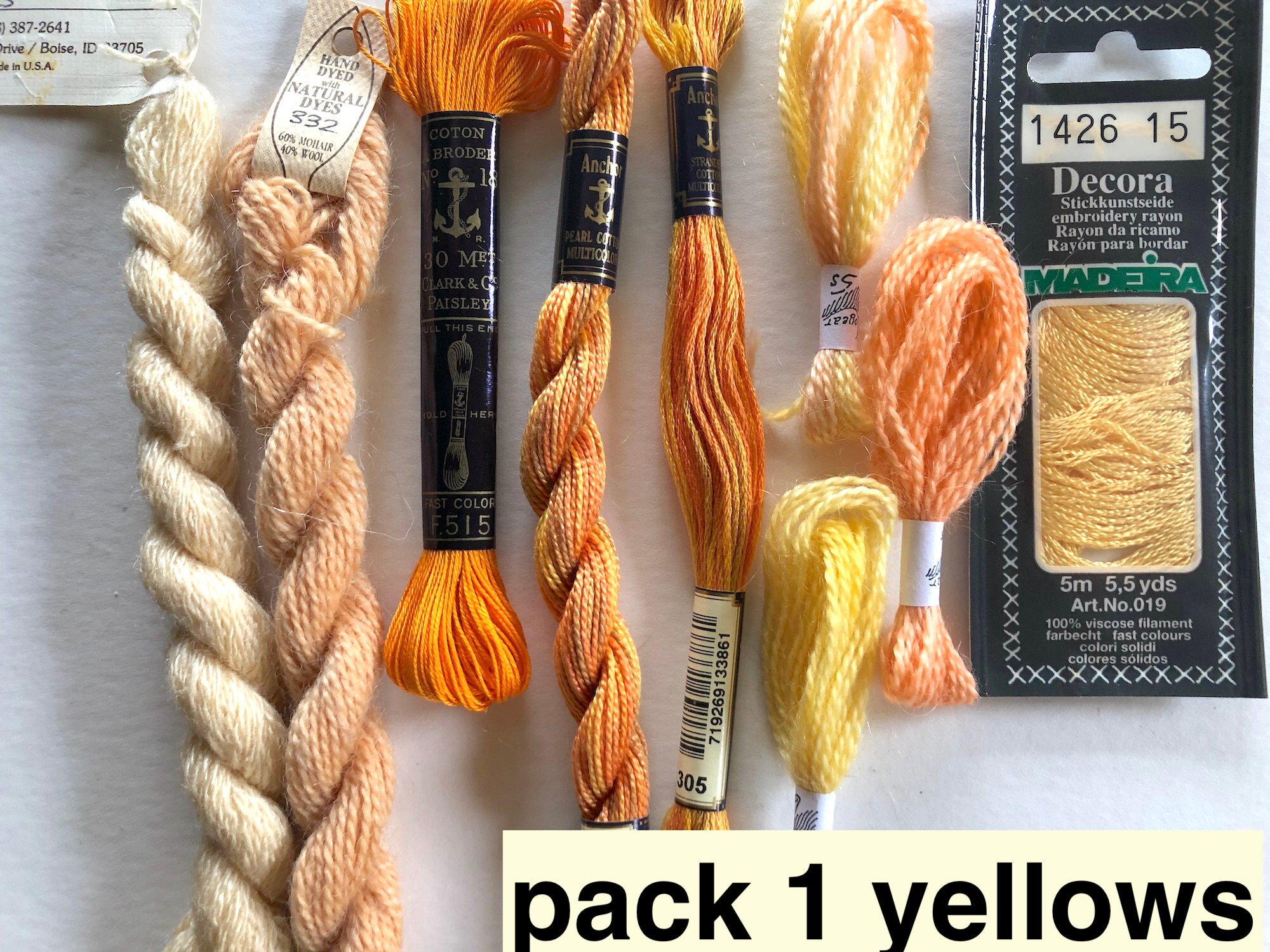 Specialty Embroidery Thread Pack: Assorted Fibers & Textures - Etsy