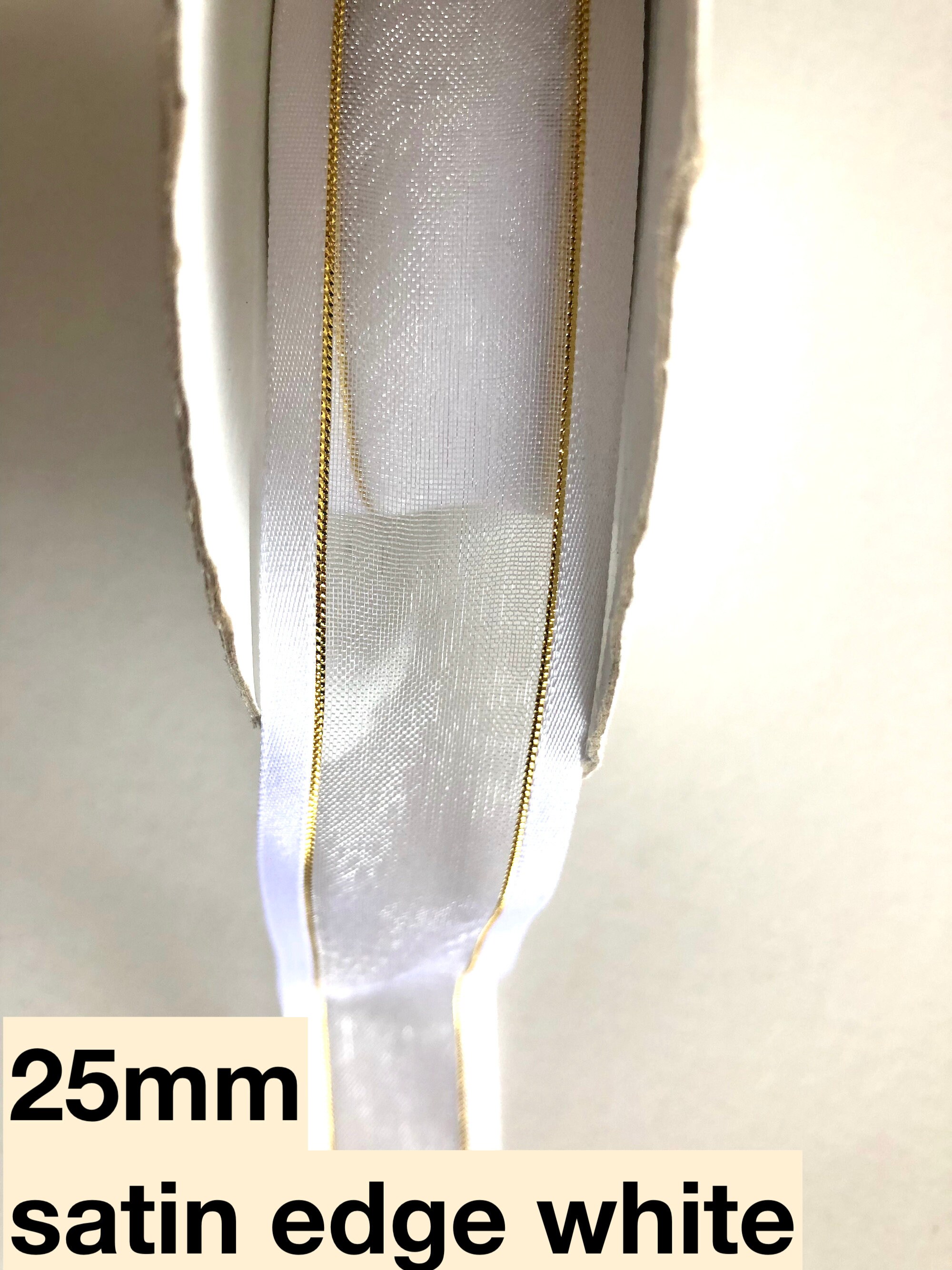 Organdy Ribbons in Various Widths 70mm,40mm,38mm and 25mm. Pre Cut to 3 ...