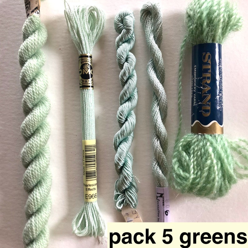 Specialty Embroidery Thread Pack: Assorted Fibers & Textures - Etsy