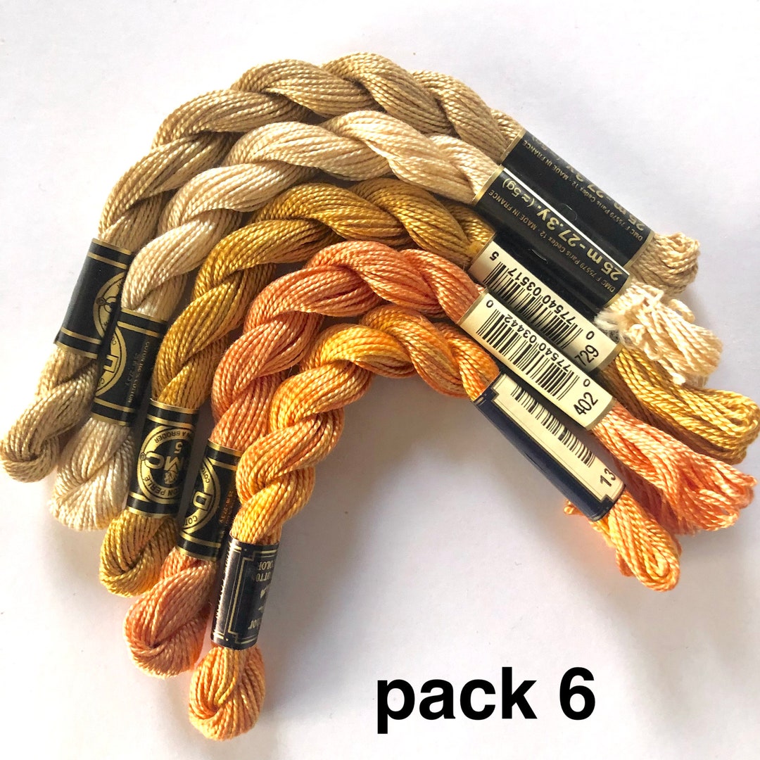 Perle 5 Embroidery Thread Packs-dmc and Anchor - Etsy