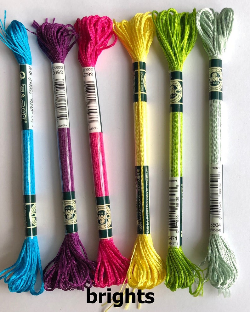 DMC Satin Embroidery Threads - Packs of 6 Skeins - Etsy