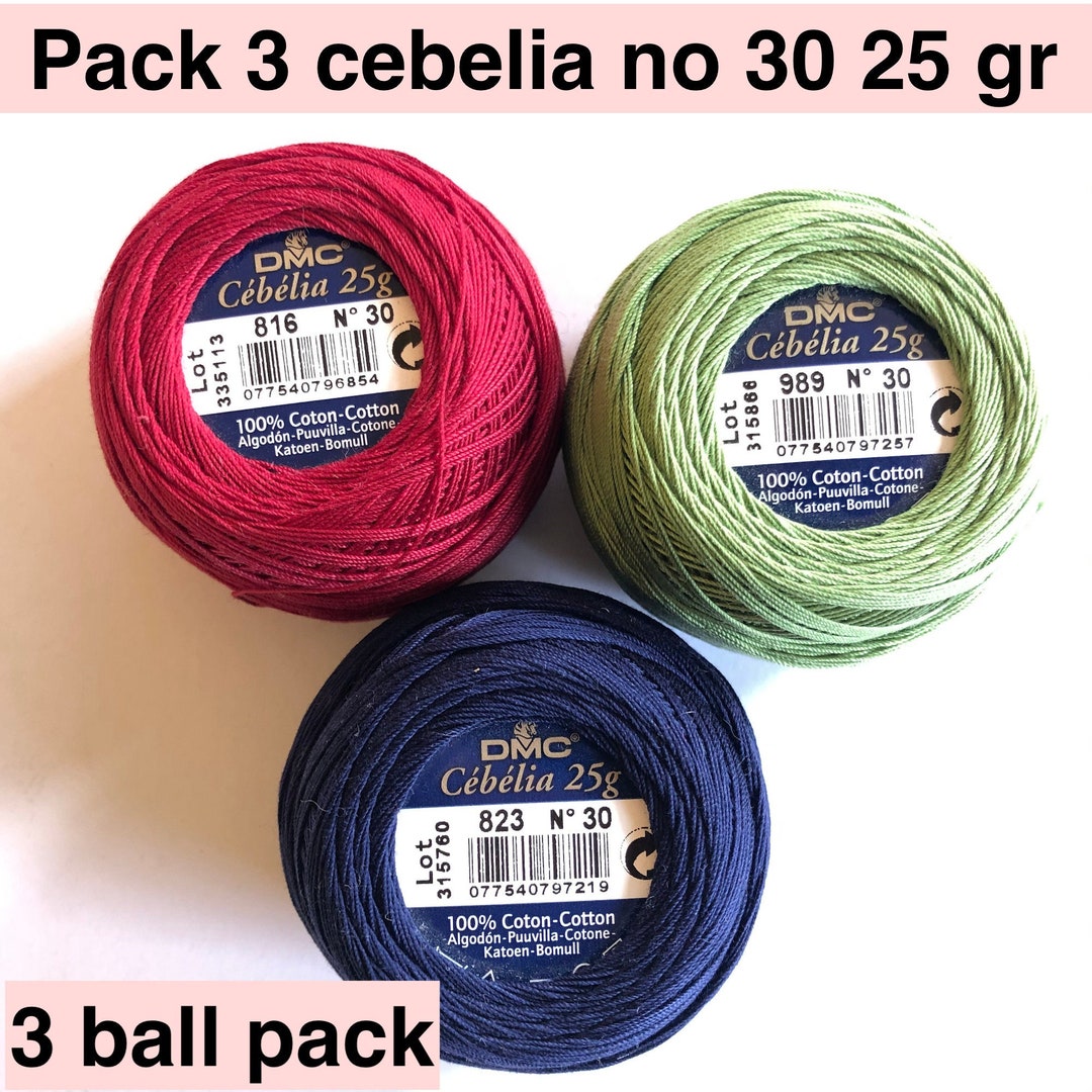 DMC Cebelia No 30 Crochet Thread: Packs of 50 Gram and 25 Gram Balls - Etsy