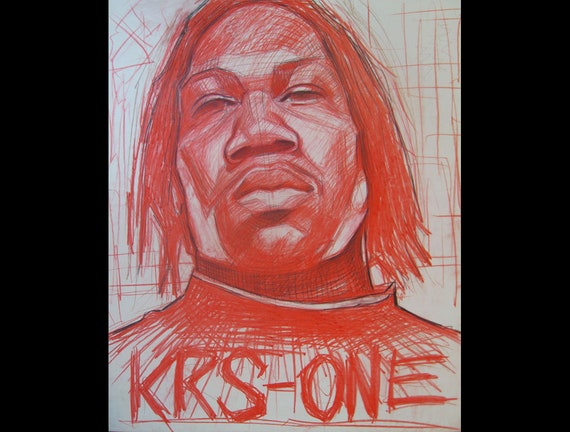 KRS-ONE 11x17 Signed Print Hip Hop Legend Art by | Etsy