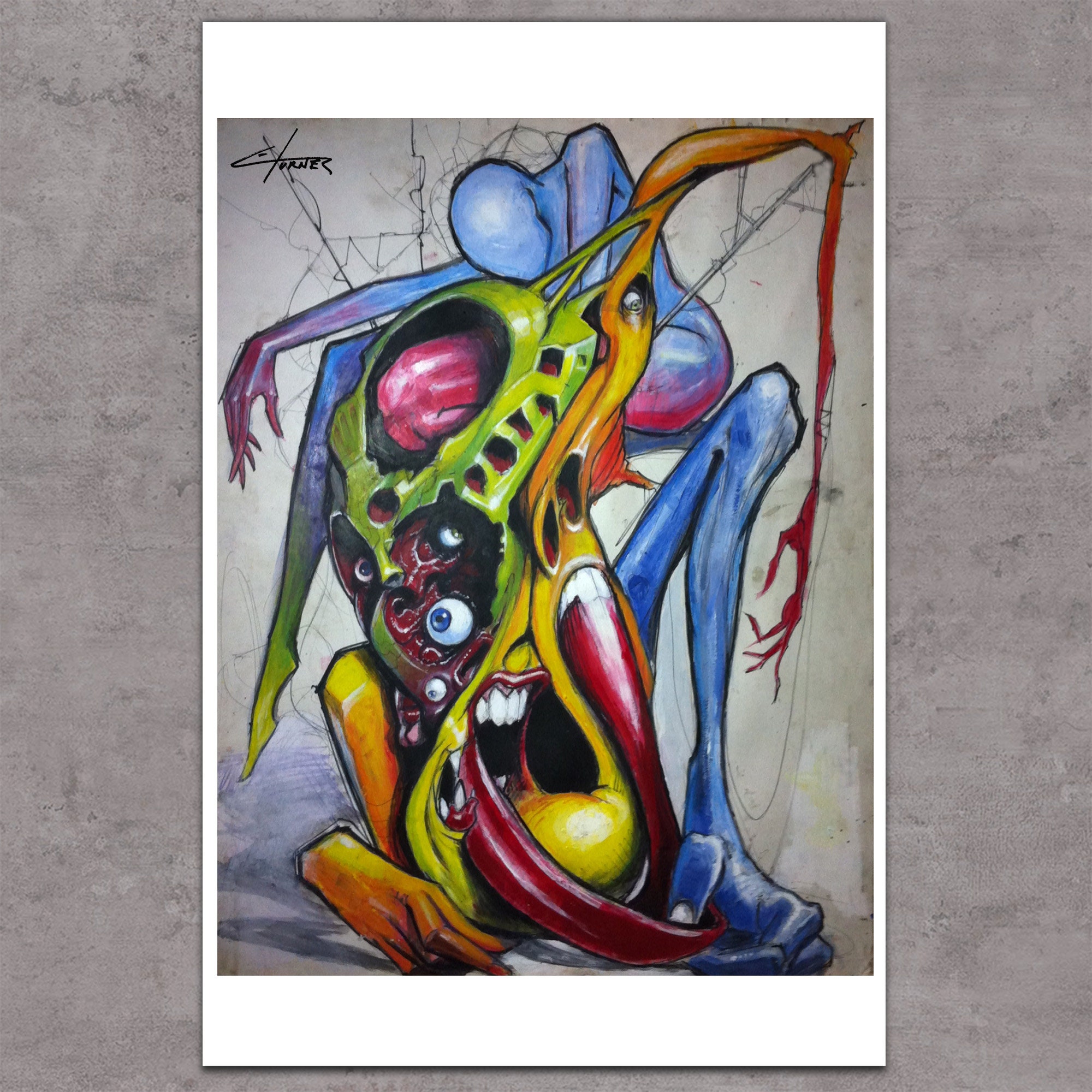 Soul Vomit 11x17 Signed Print Graffiti Style Art by - Etsy
