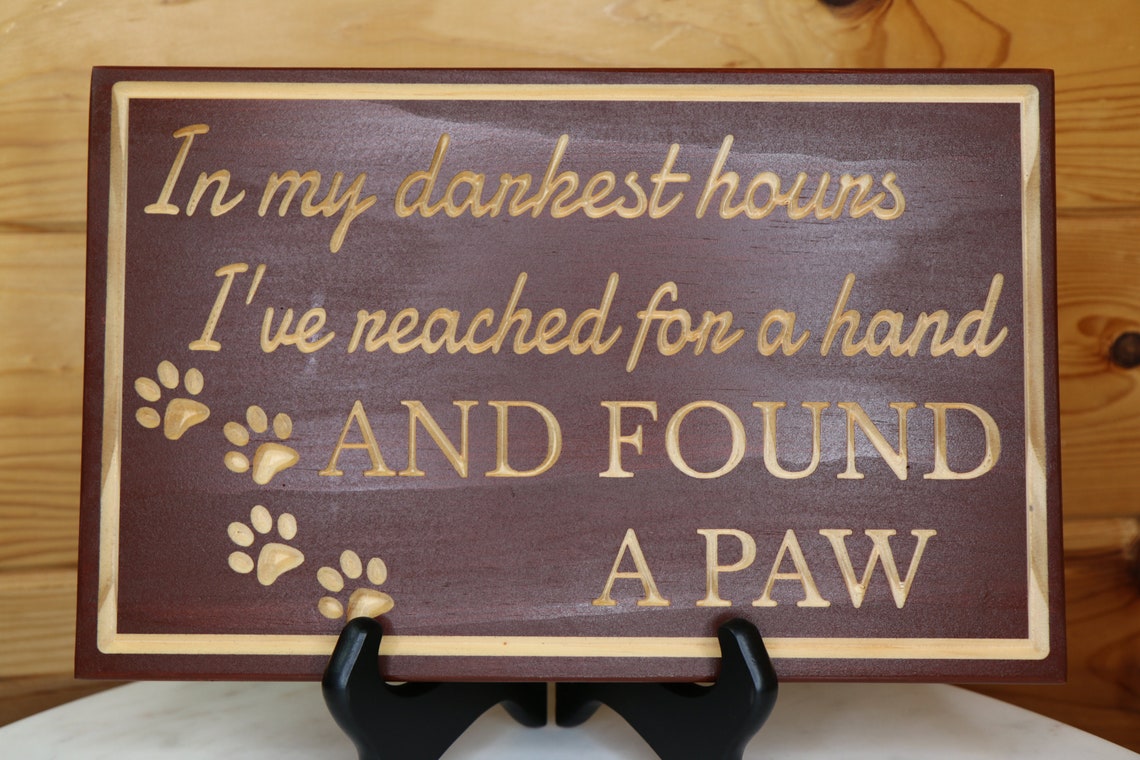 Wood Carved Pet Sign Wood Carved Dog Sign Wood Pet Signs | Etsy