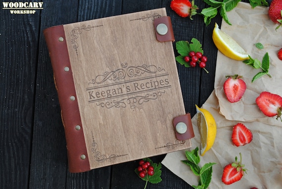 Personalized Recipe Book Mothers Day Gift Wooden Family | Etsy