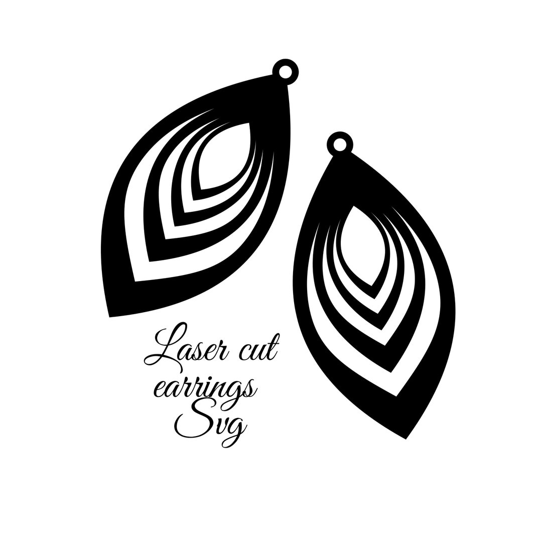 Earrings Svg - Etsy
