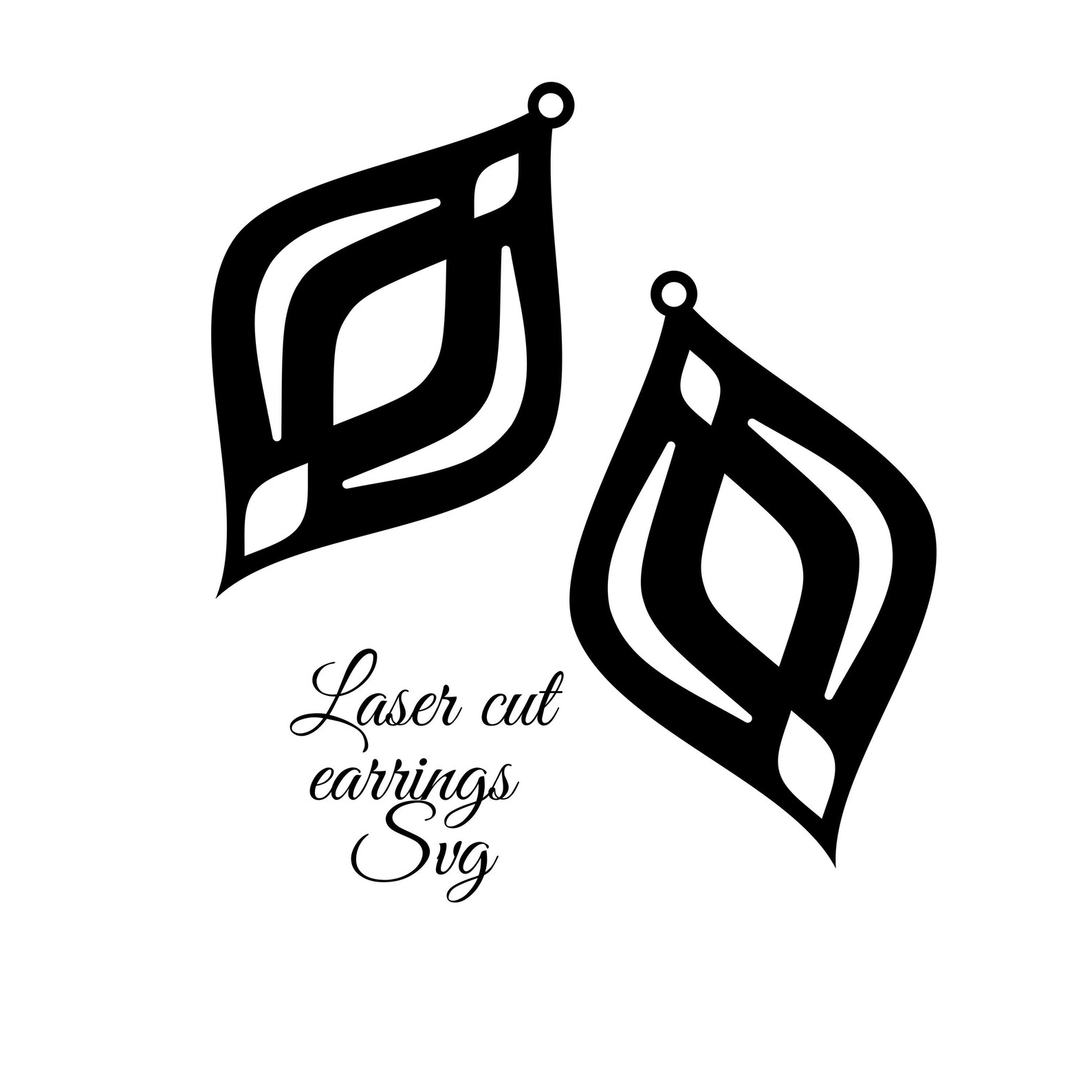 Geometric Svg Earrings - Etsy