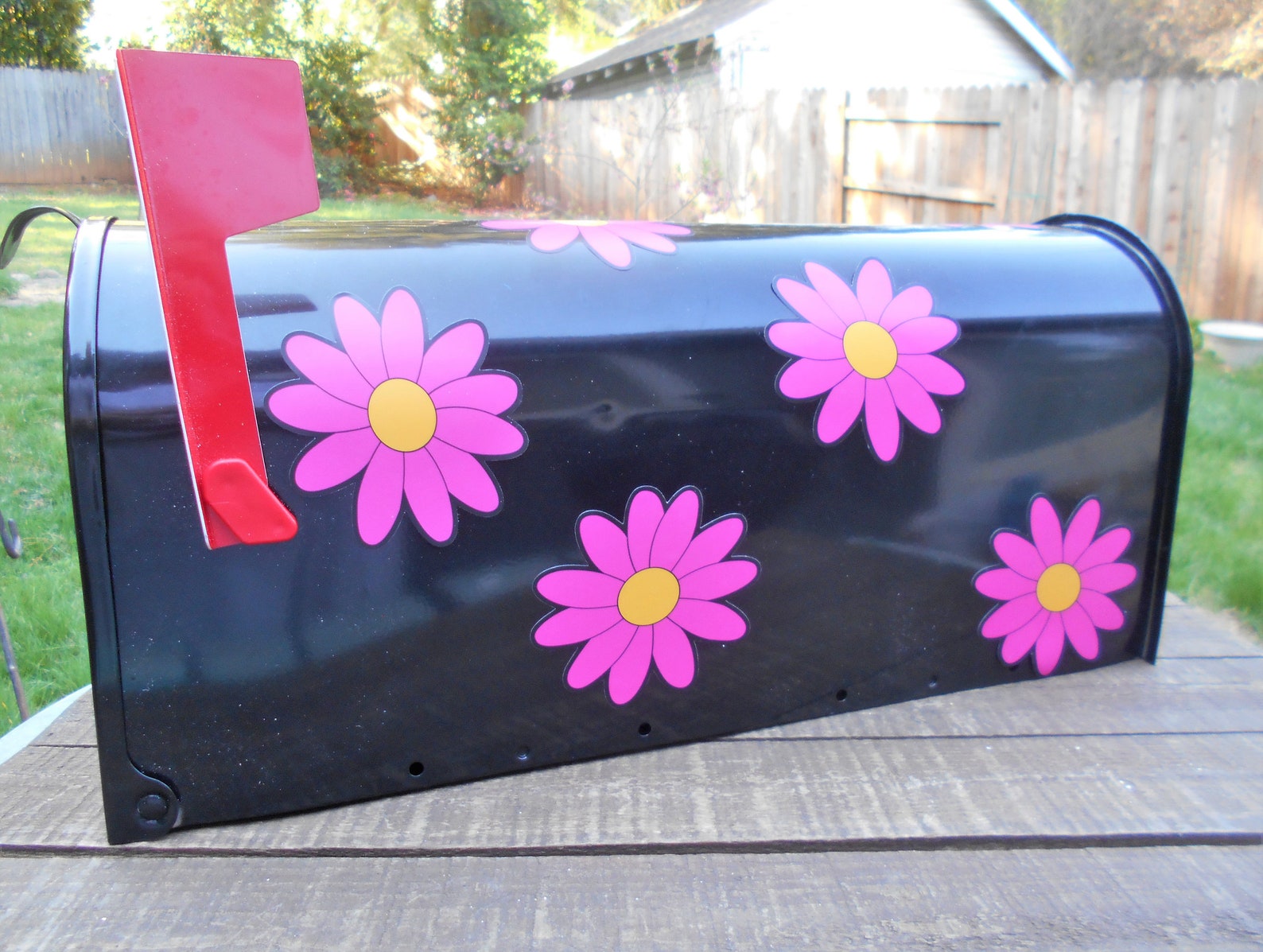 Mailbox Vinyl Decal Stickers Daisy Flowers - Etsy Nederland