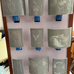 Horror Freakshow Lithophane Nightlights Halloween Vampires Wolfman ...