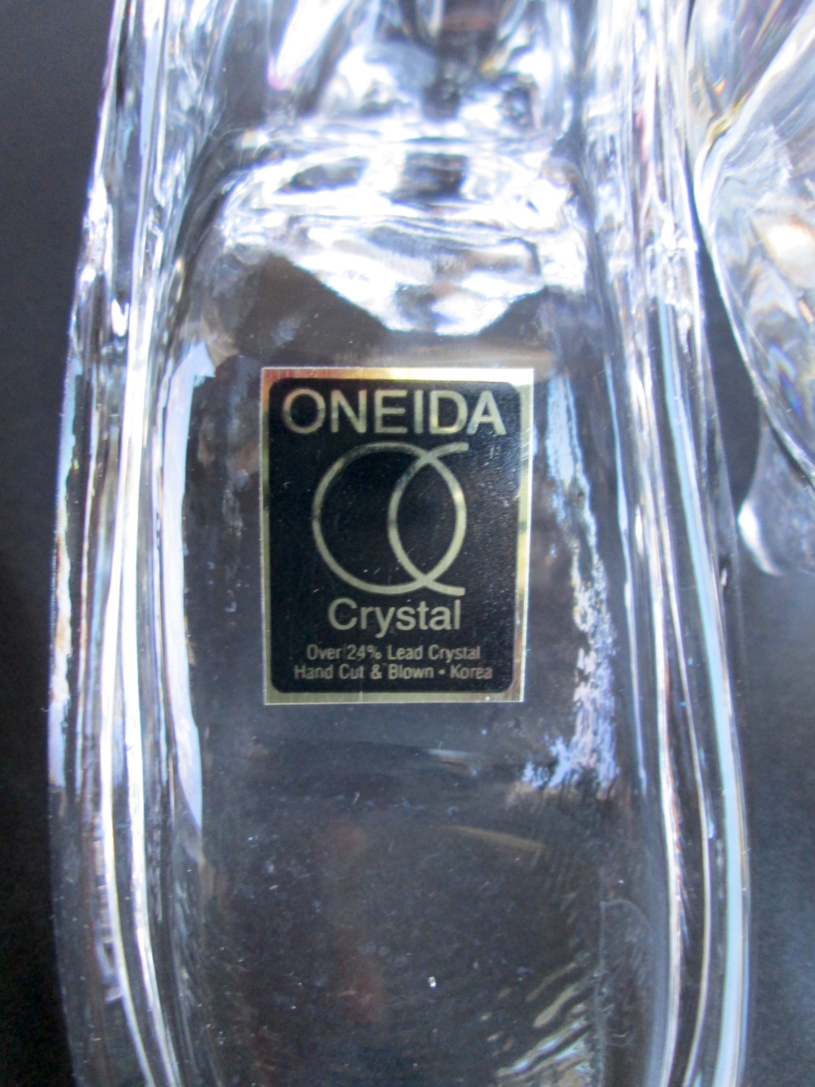 Vintage ONEIDA Over 24% Lead Crystal Hand Cut Blown Pump Shoes | Etsy