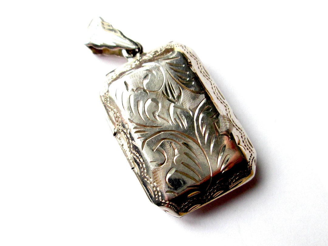 Timeless Vintage Photo Locket Sterling Silver Stamped Signed 925 BOMA 9 ...
