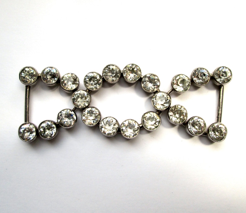 Fabulous Fun Vintage Bezel Set 7mm Clear Rhinestone Sash Belt - Etsy