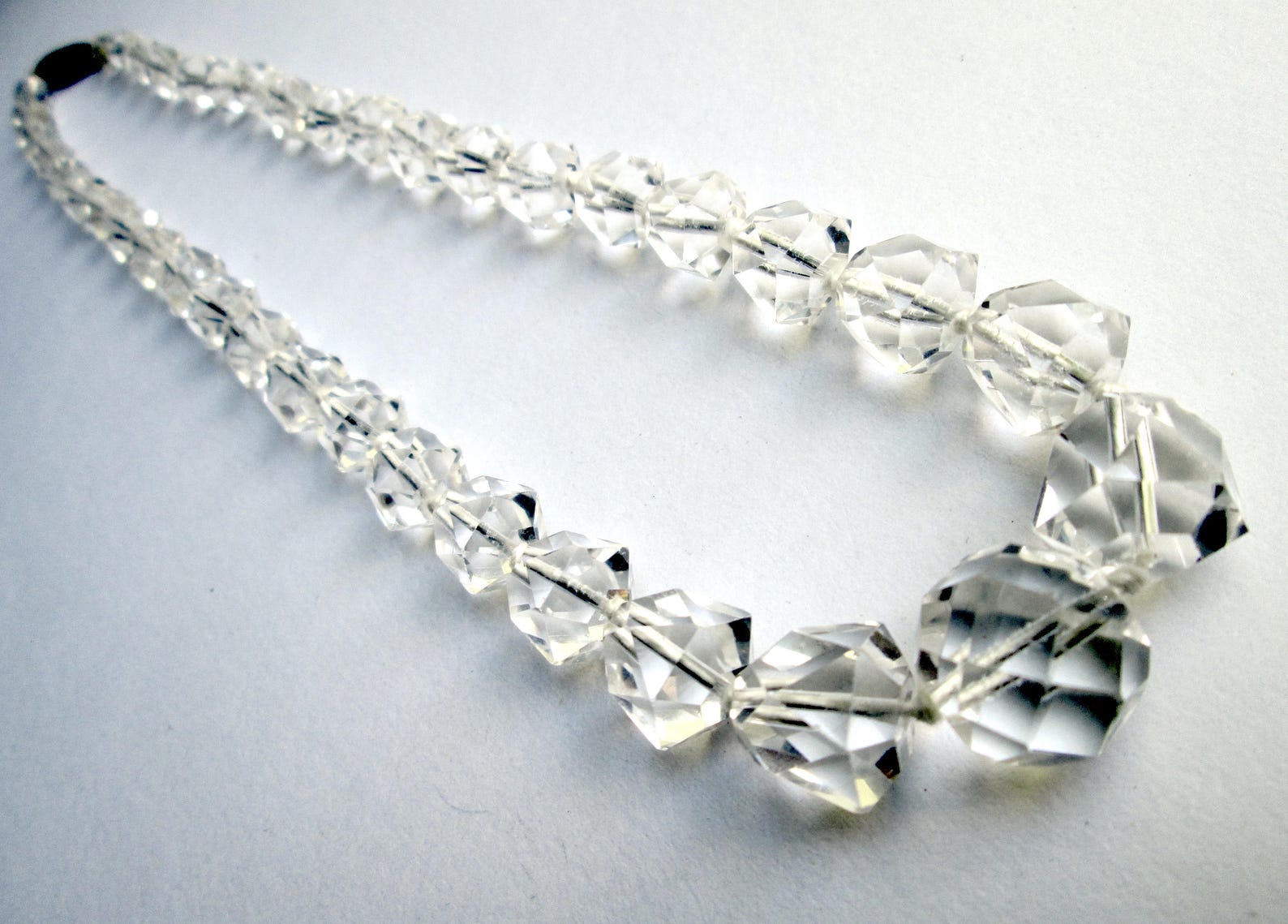 Stunning Vintage Faceted Clear Rock Crystal Art Deco Princess | Etsy