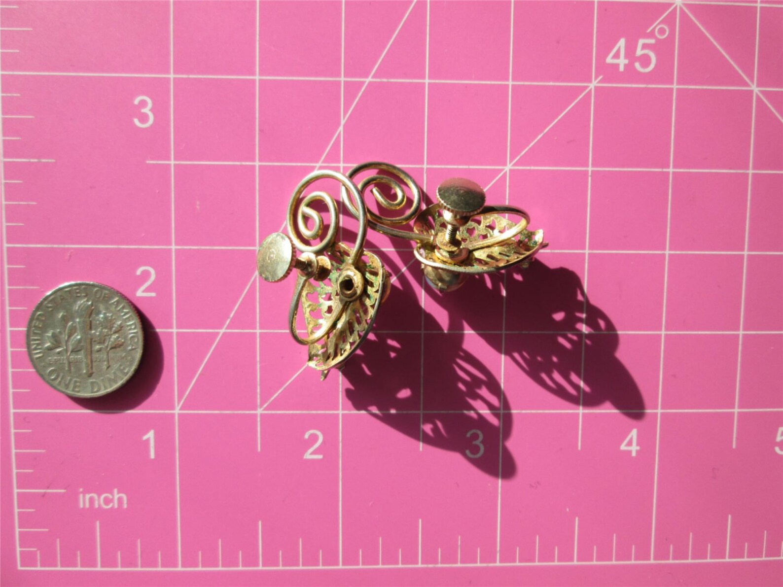 Vintage Filigree Leaf Gold Tone Claw Set Faux Opal Rhinestone | Etsy