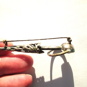 Lovely Antique Scottish Dirk Sword Figural Brooch Kilt Cloak Pin ...