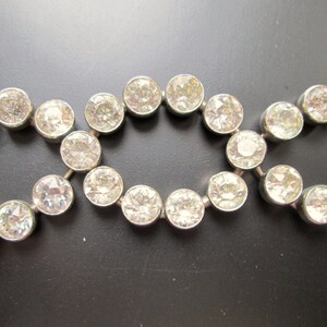 Fabulous Fun Vintage Bezel Set 7mm Clear Rhinestone Sash Belt Buckle ...