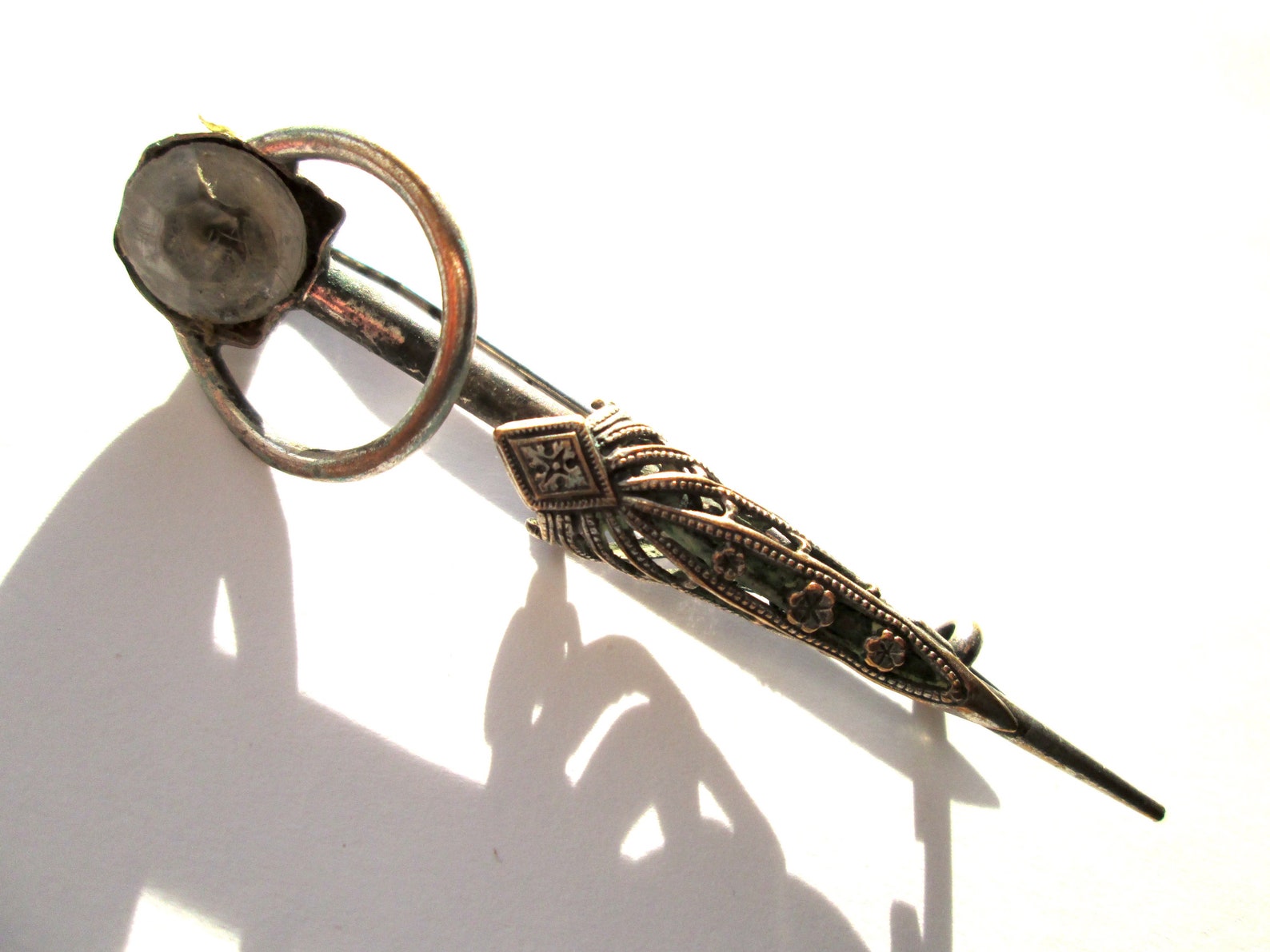 Lovely Antique Scottish Dirk Sword Figural Brooch Kilt Cloak Pin ...