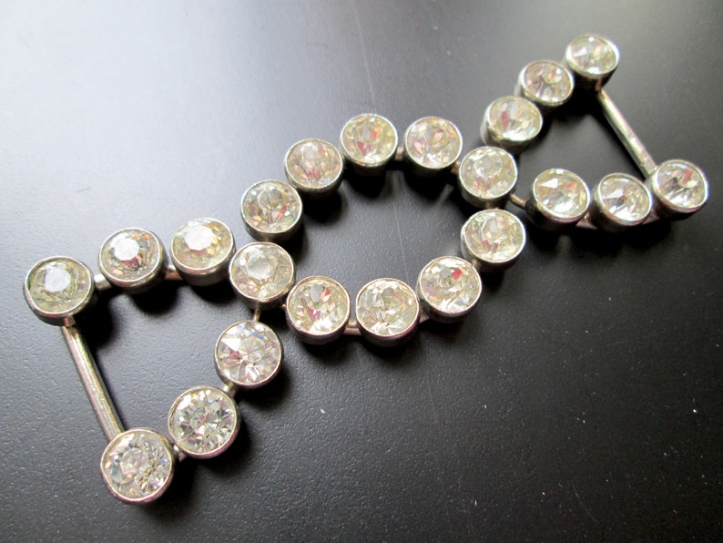 Fabulous Fun Vintage Bezel Set 7mm Clear Rhinestone Sash Belt - Etsy