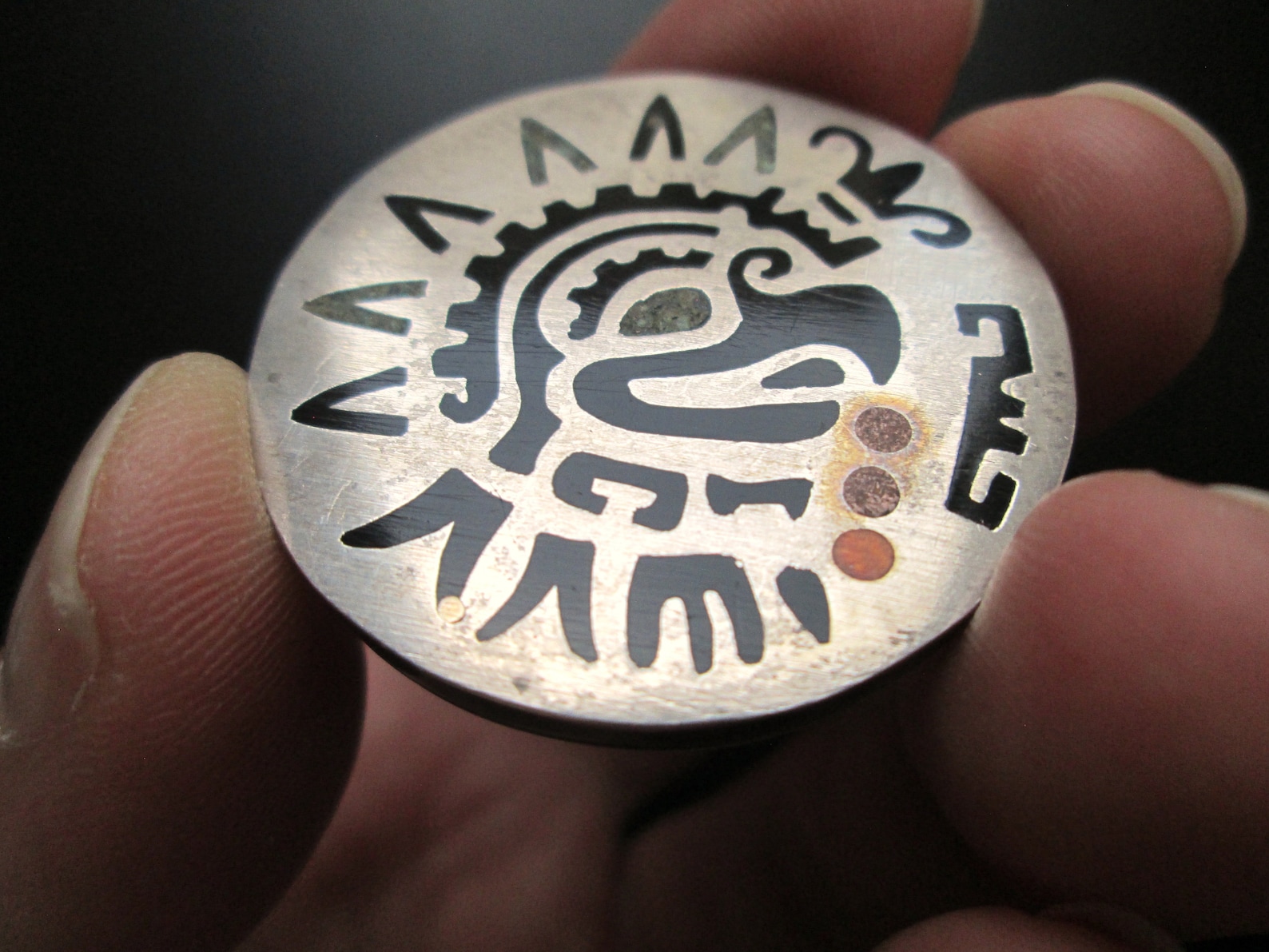 Wonderful Vintage Aztec Eagle Cuauhtli Brooch Pin Marked - Etsy