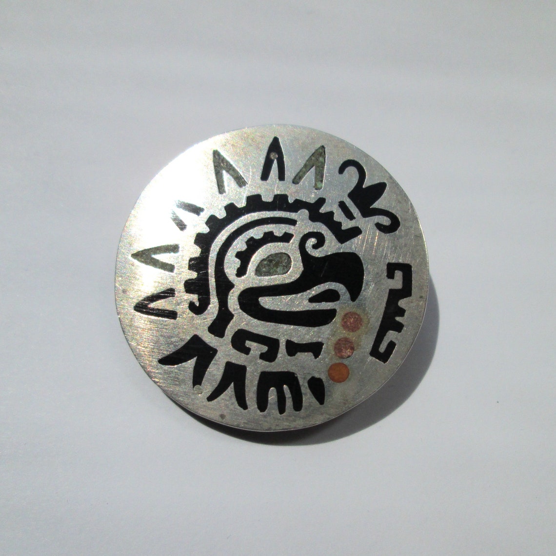 Wonderful Vintage Aztec Eagle Cuauhtli Brooch Pin Marked - Etsy