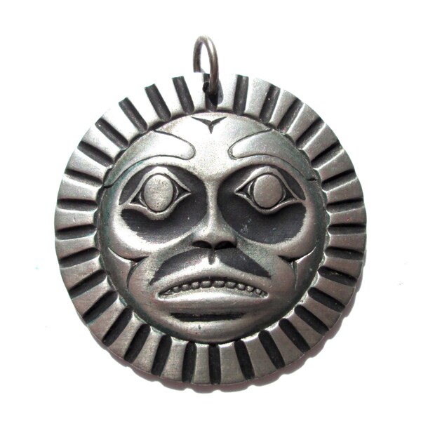 Bold Pewter Necklace Etsy