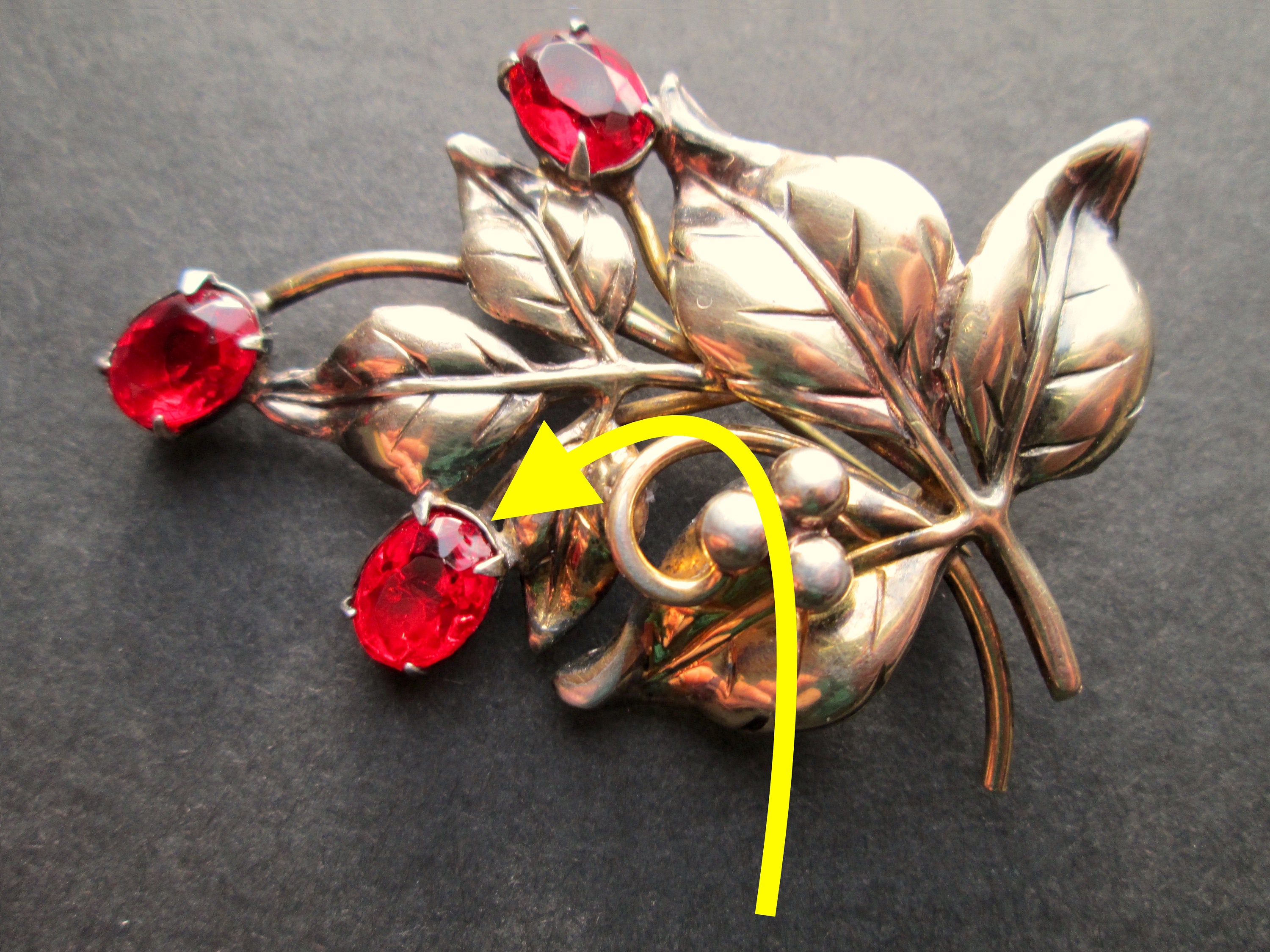 Stunning Vintage Brooch Pin Marked STERLING 1/20 12K GF Gold | Etsy