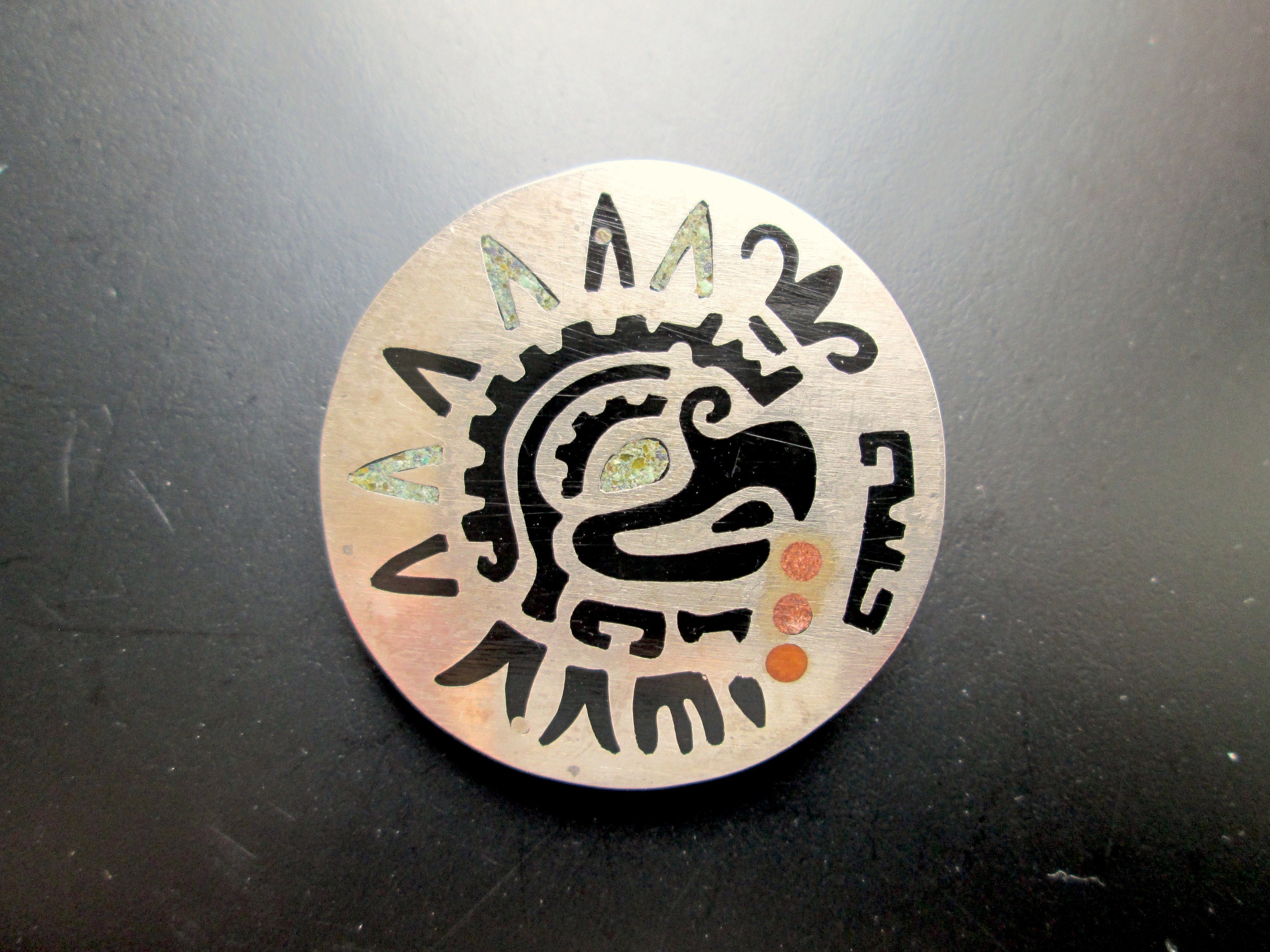 Wonderful Vintage Aztec Eagle Cuauhtli Brooch Pin Marked - Etsy