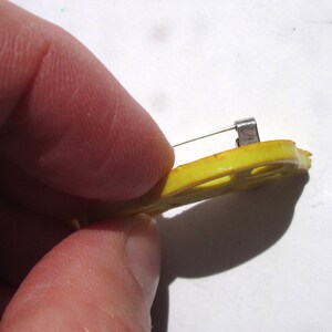 Adorable Vintage Bug Beetle Car Brooch Pin Sunny Yellow 1970's ...