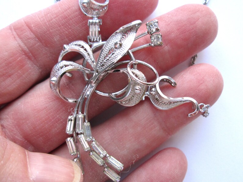Stunning Vintage Statement Necklace 925 Silver 11.6g Signed JAY FLEX ...