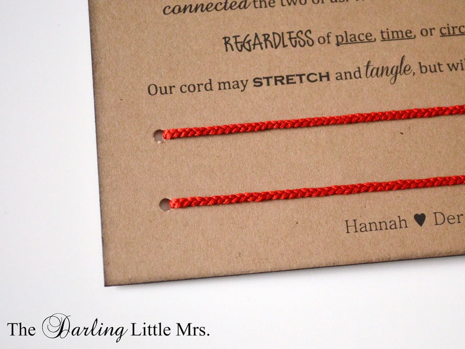 PERSONALIZED Red String of Fate Bracelets - Etsy