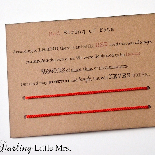 Red String - Etsy