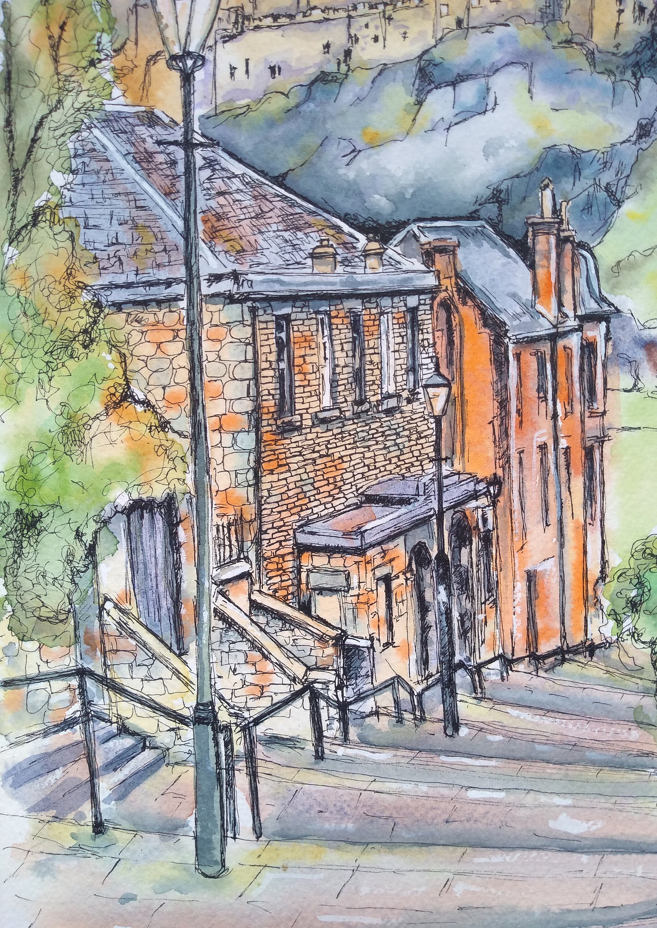 Limited Edition Print of Edinburgh Castle From My Watercolour - Etsy