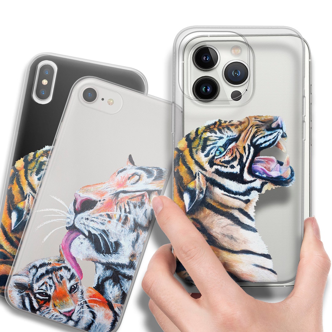 Tiger Roar Phone Case Tigers Baby & Mom Love Painting in - Etsy