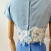 1950s AS-IS Ferman O'grady Blue Floral Wiggle Dress | 50s Pastel ...