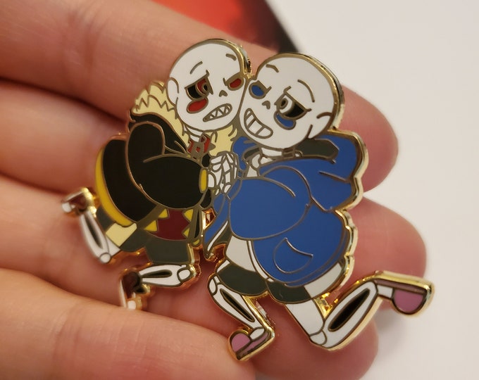 Kustard Cutie Enamel Pin, Undertale Sans Underfell Sans Inspired - Etsy