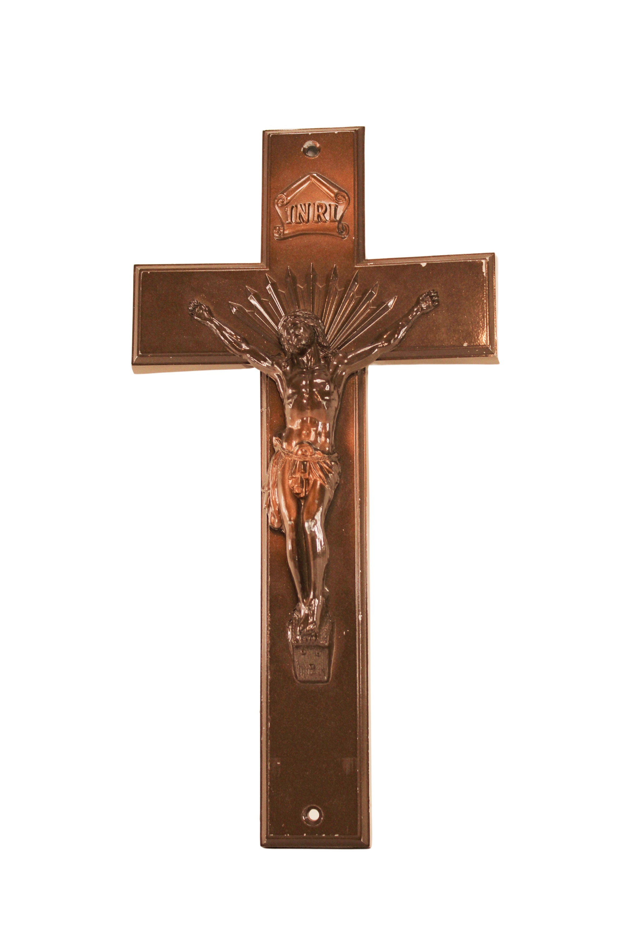 CRUCIFIX - LARGE METAL - Wall Decor - Etsy