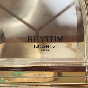 Vintage Rhythm Quartz Japan Mantle Clock, Battery Operated, Post Modern ...