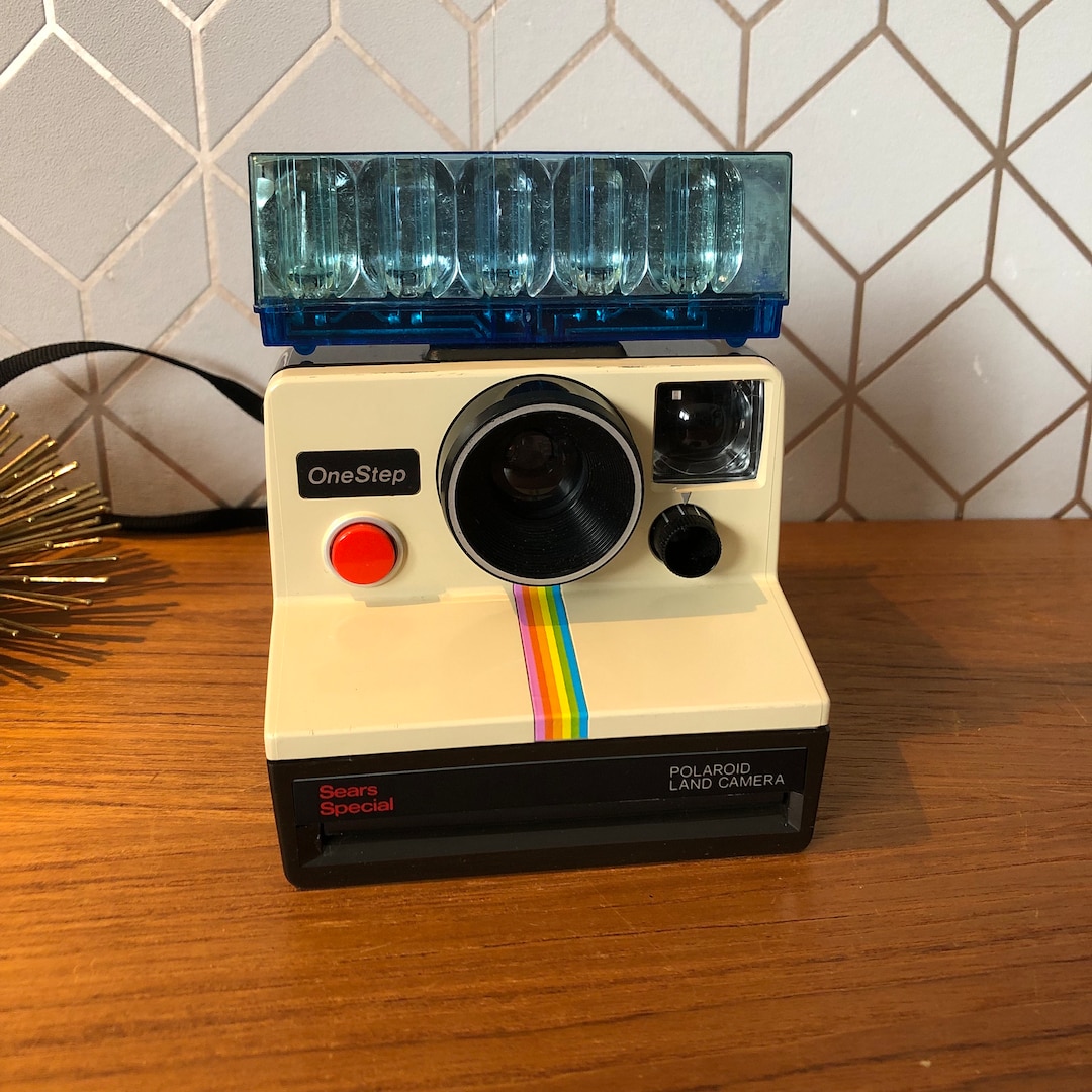 Vintage Polaroid One Step Land Camera, With Flash Bar, Sears Special ...